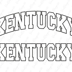 Kentucky Svg, Digital Downloads, USA State Svg, College Font Svg ...