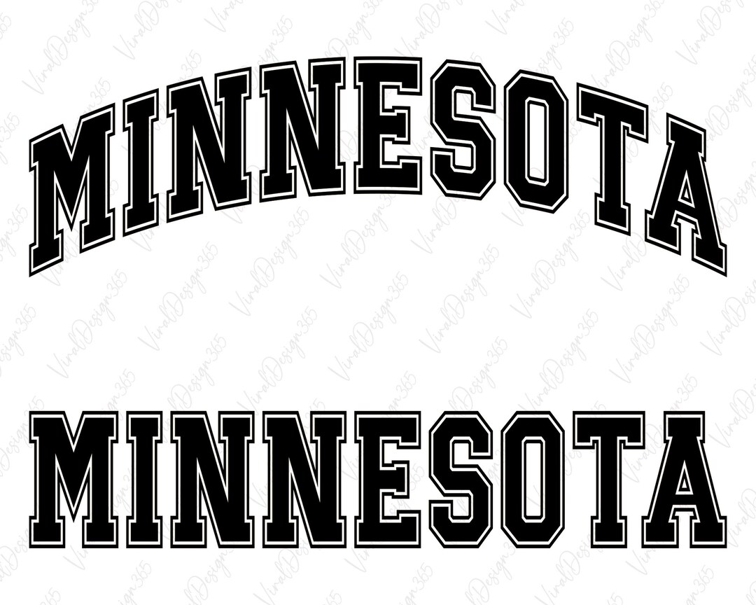 Minnesota Svg, Digital Downloads, USA State Svg, College Font Svg ...