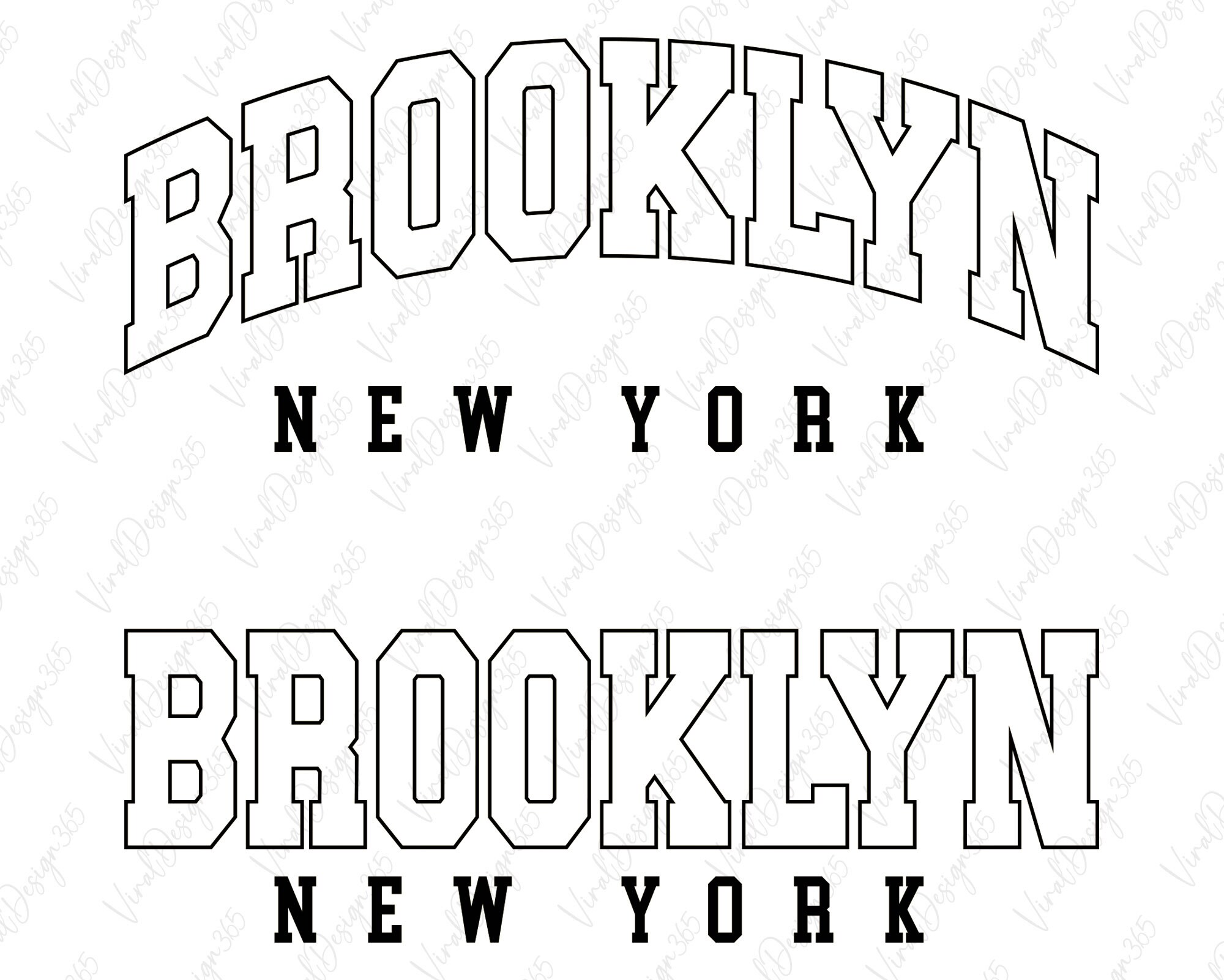 Brooklyn New York Svg Digital Download America Svg College - Etsy