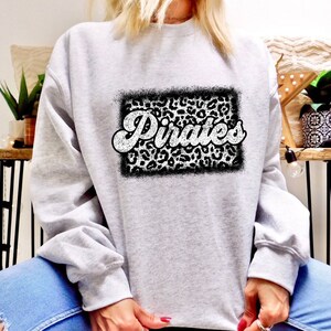 Leopard Pirates Retro Team Design Png, Pirates Mascot Leopard Svg, Game ...