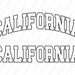 California Svg Digital Downloads USA State Svg College Font - Etsy
