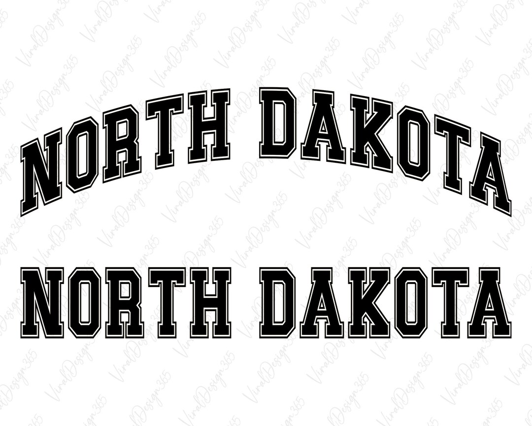 North Dakota Svg, Digital Download, USA Svg, College Font Svg, North ...