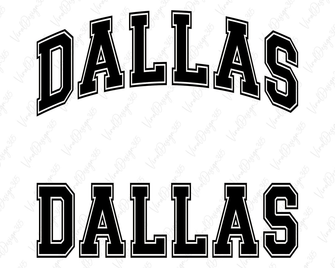 Dallas Svg, Digital Download, America Svg, College Font Svg, Dallas ...