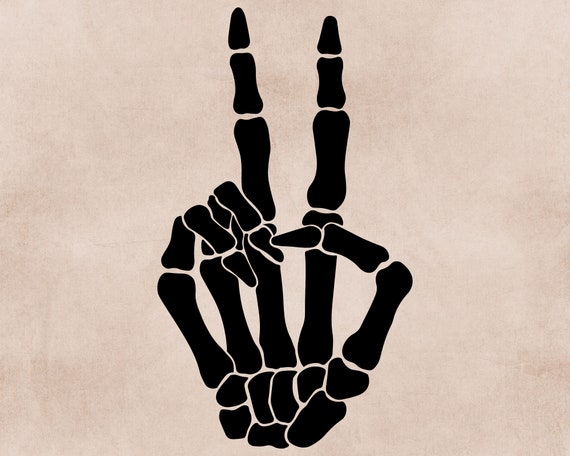 Skeleton Peace Sign Svg Peace Hand Svg Cricut Skeleton Hand - Etsy