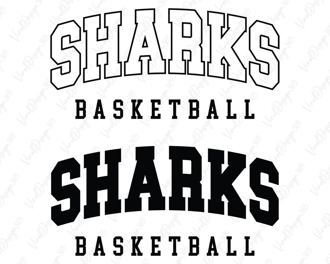 Sharks Basketball Svg, Mascot Svg, Digital Download, Game Day Svg ...