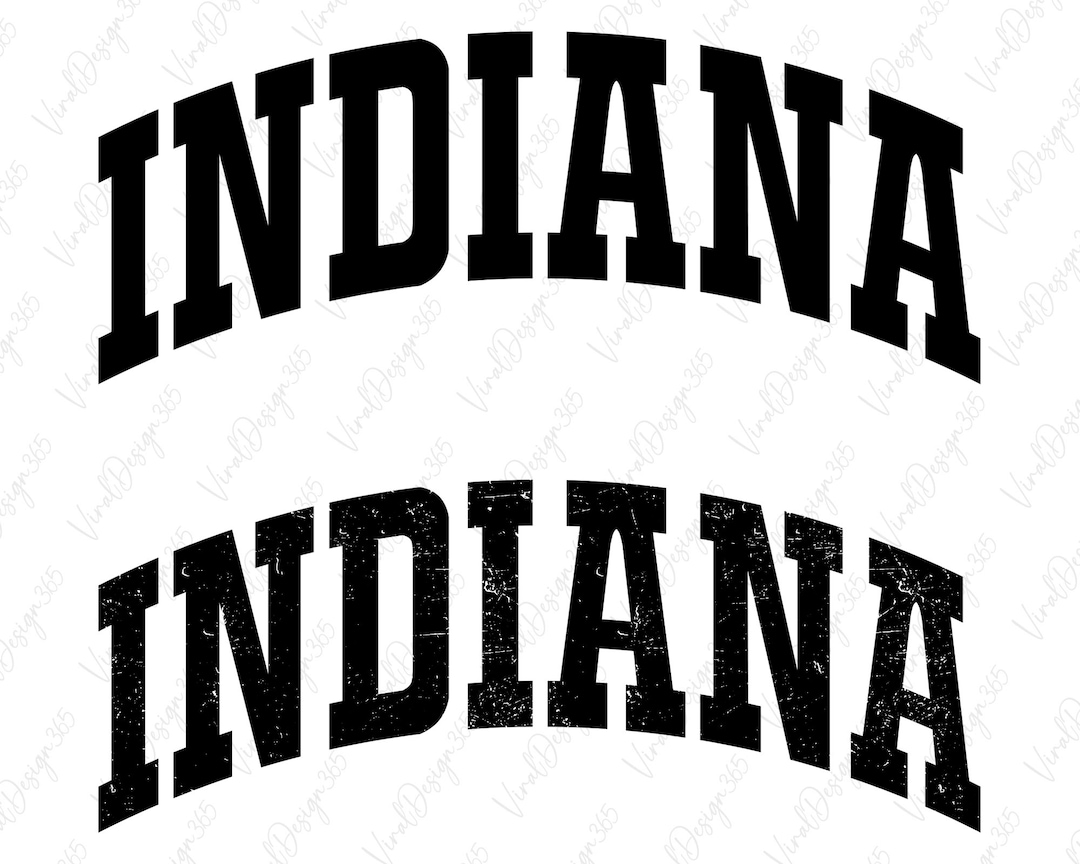 Indiana Svg, Digital Downloads, USA Svg, College Schriftart Svg ...