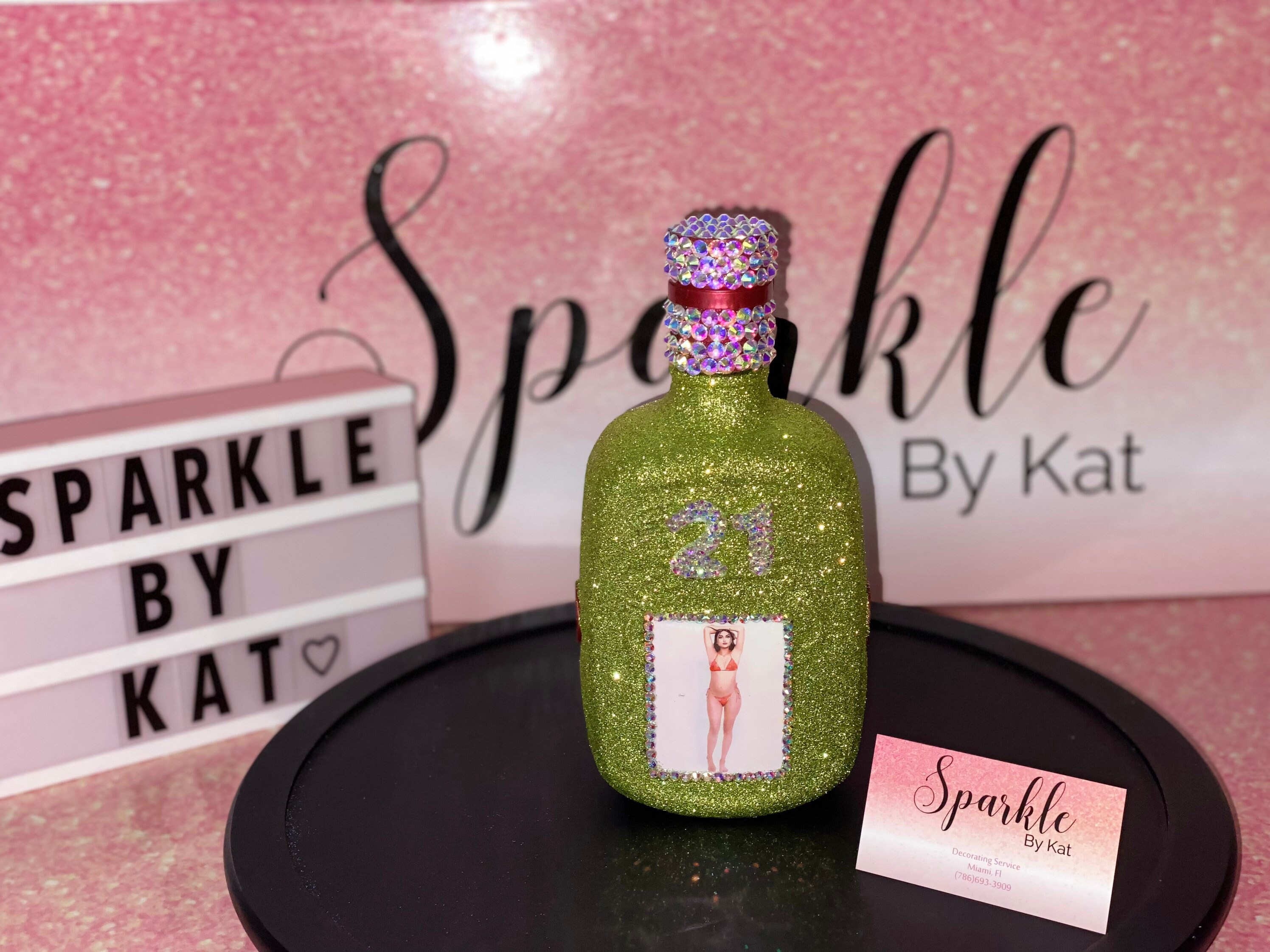 Customized Alcohol Glitter Bottle - Etsy