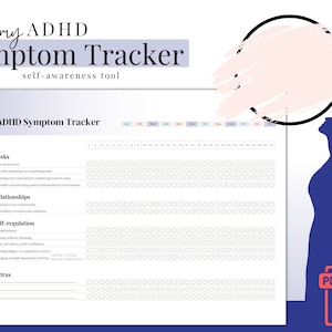 ADHD Symptom Tracker Management Tool Diagnosis Support Customizable ...