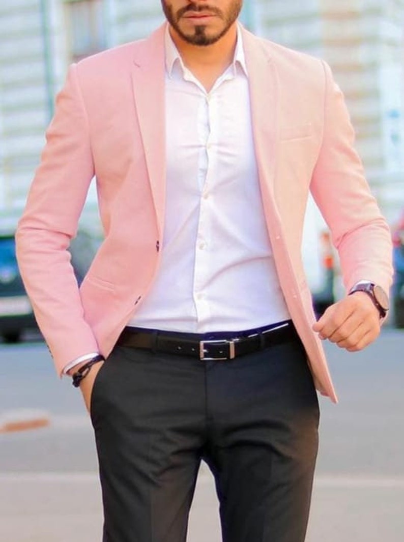 Buy Stylish Designer Partywear New 2 Piece Pink Coat With Black Online ...