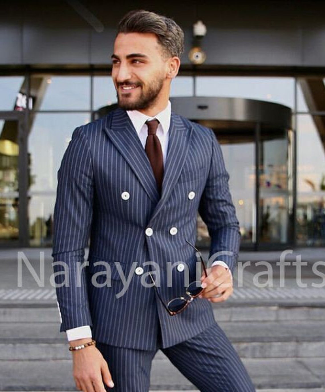 New Formal Stylish Navy Blue Two Piece Suit for Men for Wedding and ...