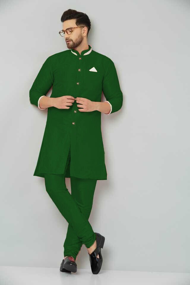 Narayanicrafts Indian Decent Dark Green Stylish Ethnic Tradition Kurta ...