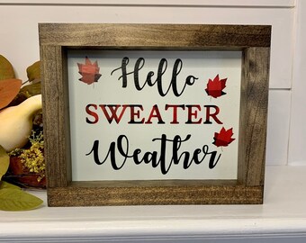 Sweater Weather Sign | Etsy