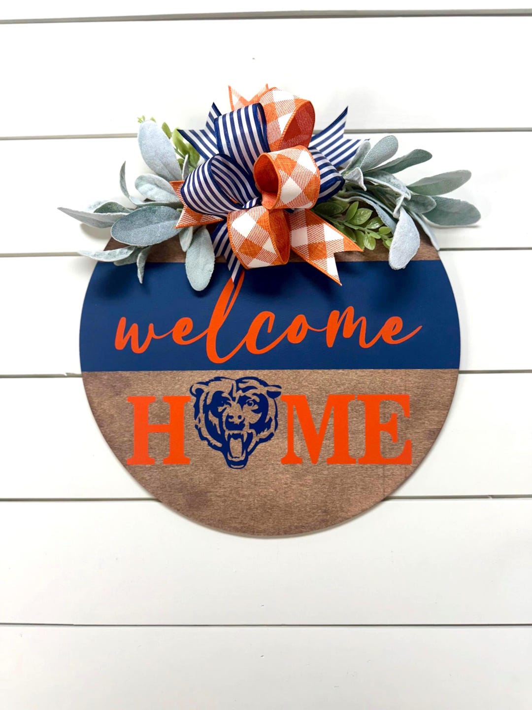 Chicago Bears Welcome Sign: NFL Football Door Hanger - Etsy