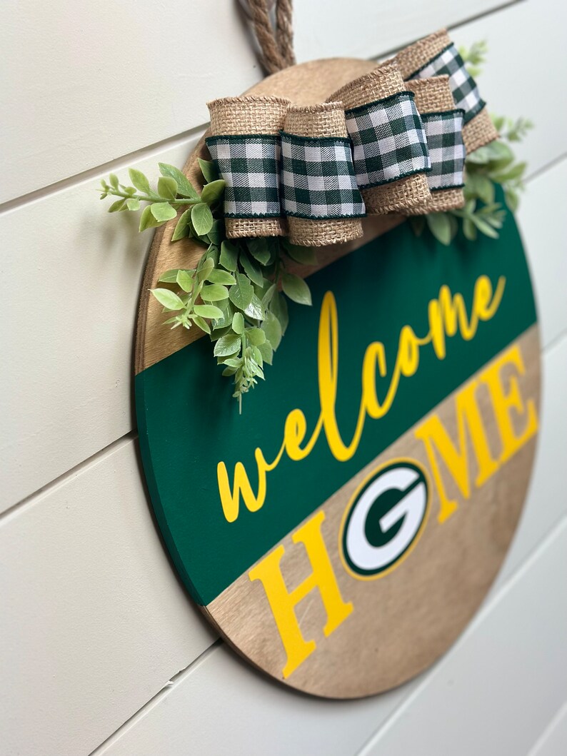 Green Bay Packers Sign * Front Door Sign * NFL * Wisconsin - Etsy