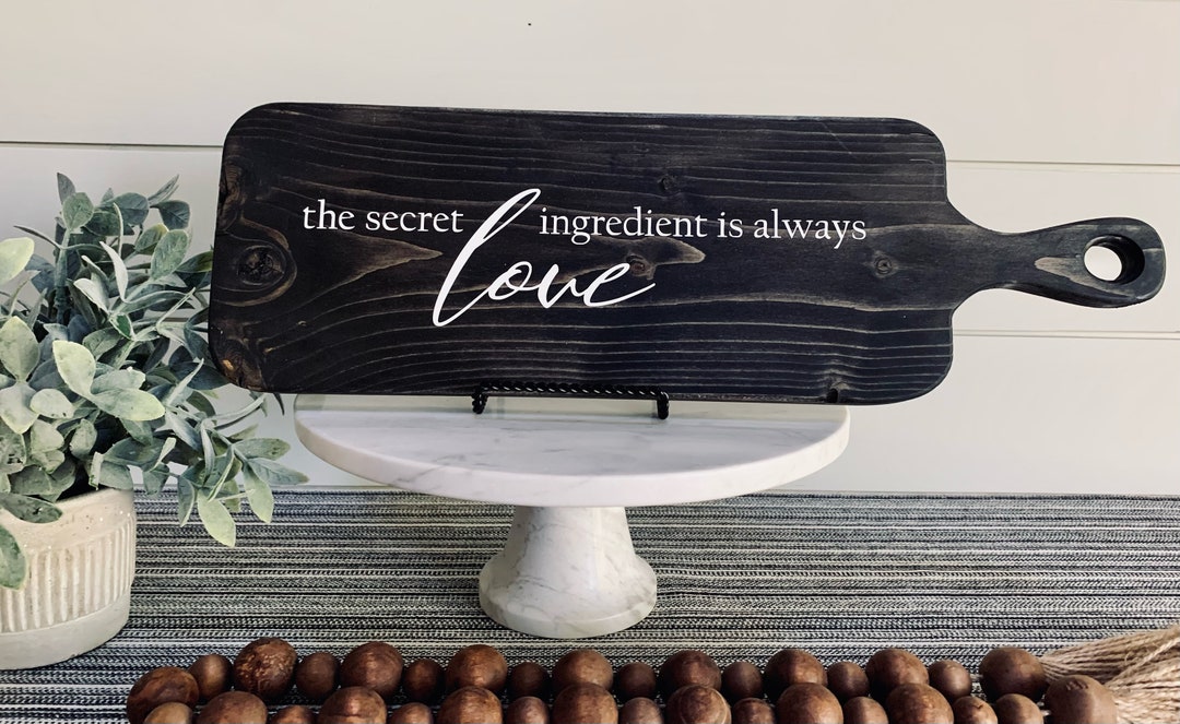 Secret Ingredient * Charcuterie Style Kitchen Sign * - Etsy