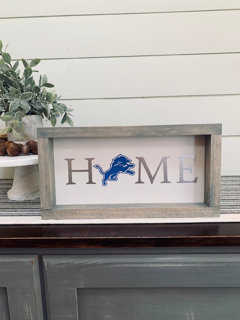 Detroit Lions Home Sign - Etsy