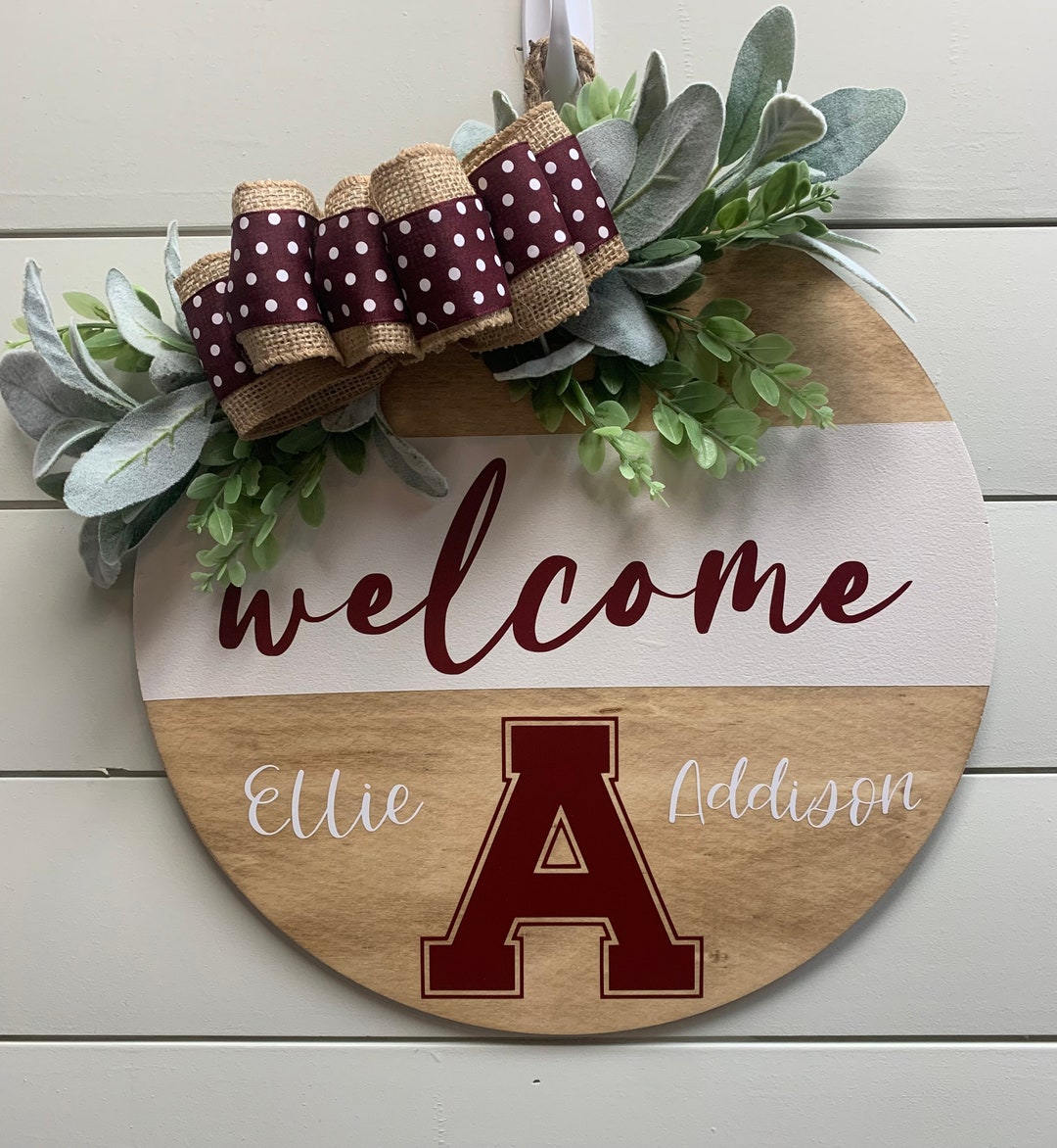 Alma College Sign * College Dorm Sign * Front Door Sign - Etsy