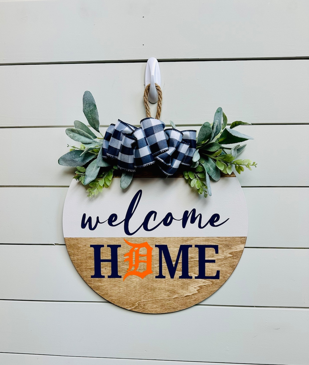 Detroit Tigers Front Door Hanger Sign * Detroit Baseball * MLB * Year ...