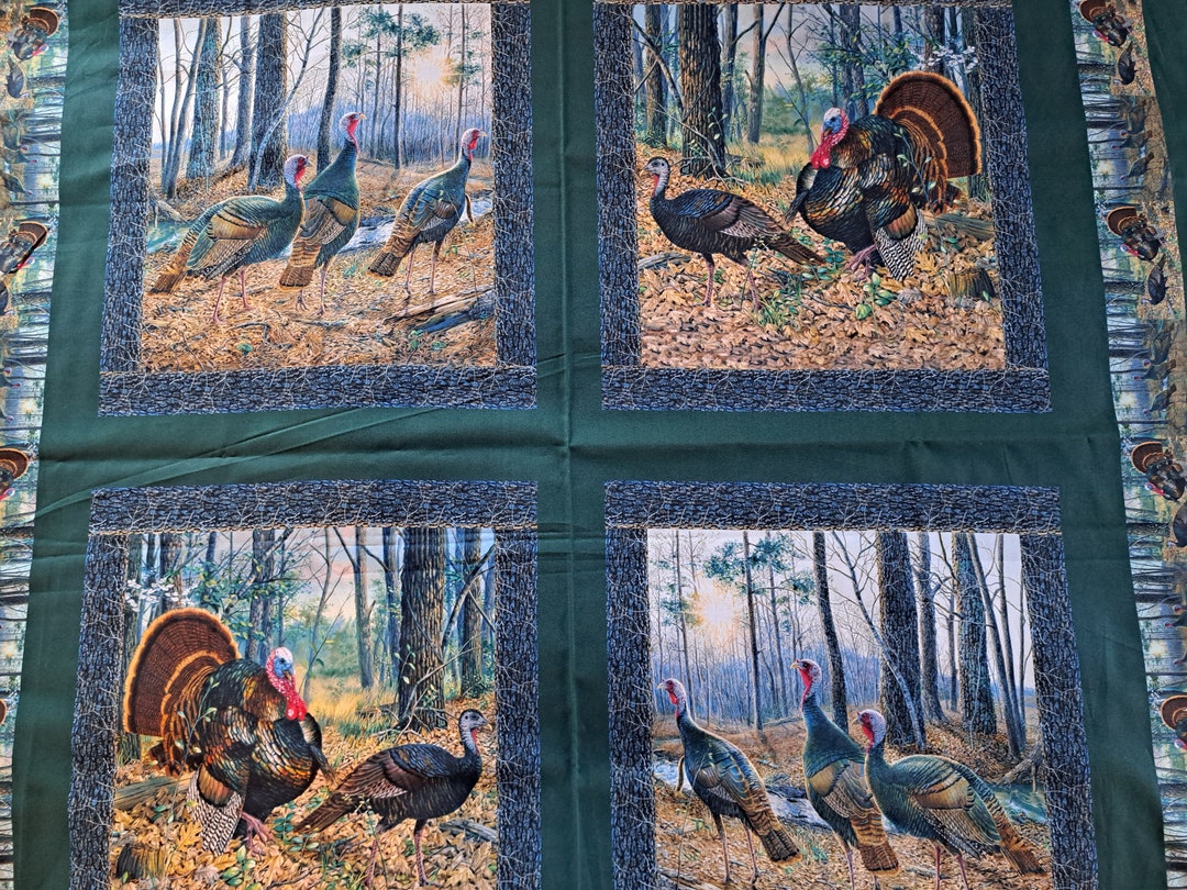 Turkey Panels | Wildlife Panel | Quilt Panel - Etsy