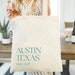 Austin Texas Welcome Tote Bag - Destination Wedding Welcome Totes ...