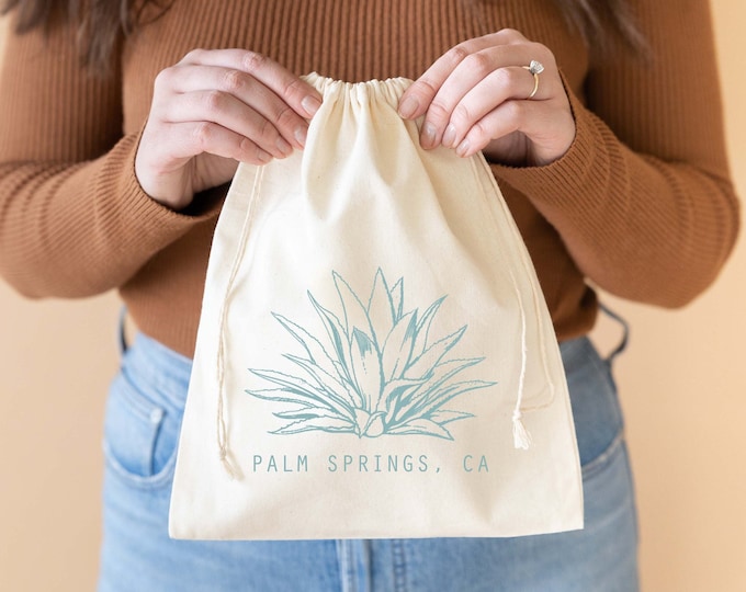 Cacti and Cocktails Bags Desert Bachelorette Bag Simple Wedding Welcome ...