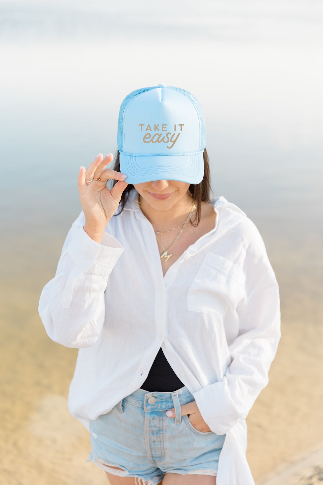 Take It Easy Trucker Hat - Custom Trucker Hat - Bachelorette Hat ...