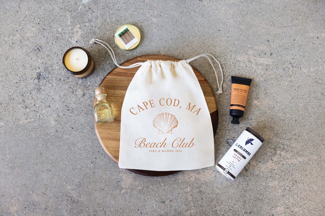 Beach Club Shell Bags - Bachelorette Favor Bag - Girls Trip Welcome ...