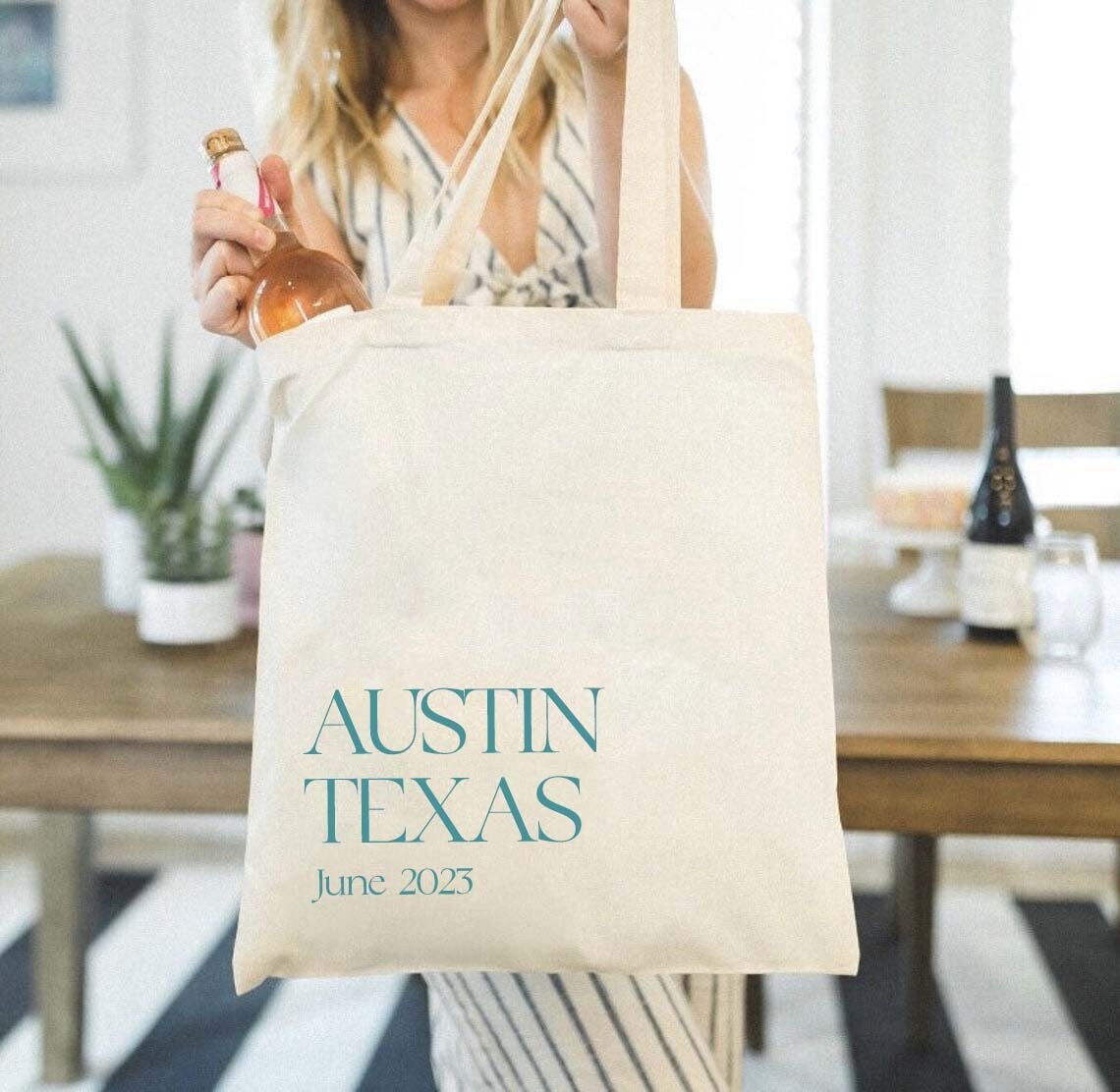 Austin Texas Welcome Tote Bag - Destination Wedding Welcome Totes ...