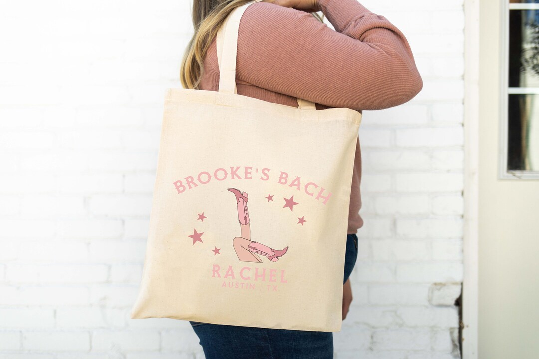 Bachelorette Tote Bag - Destination Wedding Welcome Totes - Cowboy ...