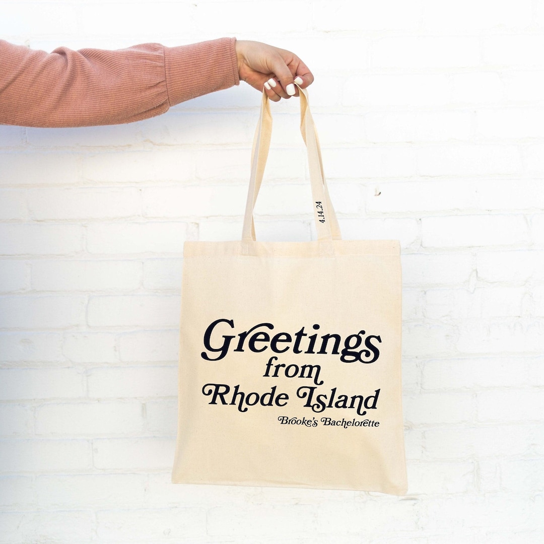 Rhode Island Wedding Tote - Custom Tote Bag - Wedding Favor Bag - Rhode ...