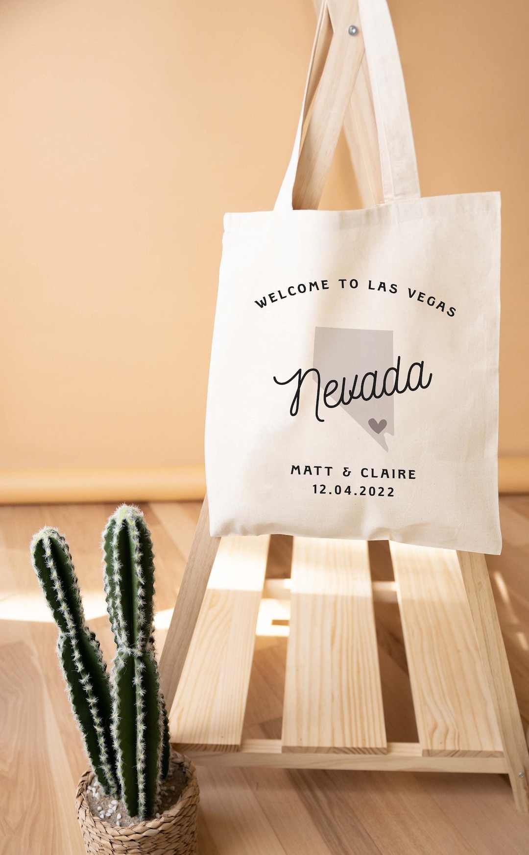 Nevada Wedding Tote - Custom Wedding Tote Bag - Nevada Wedding Favor ...