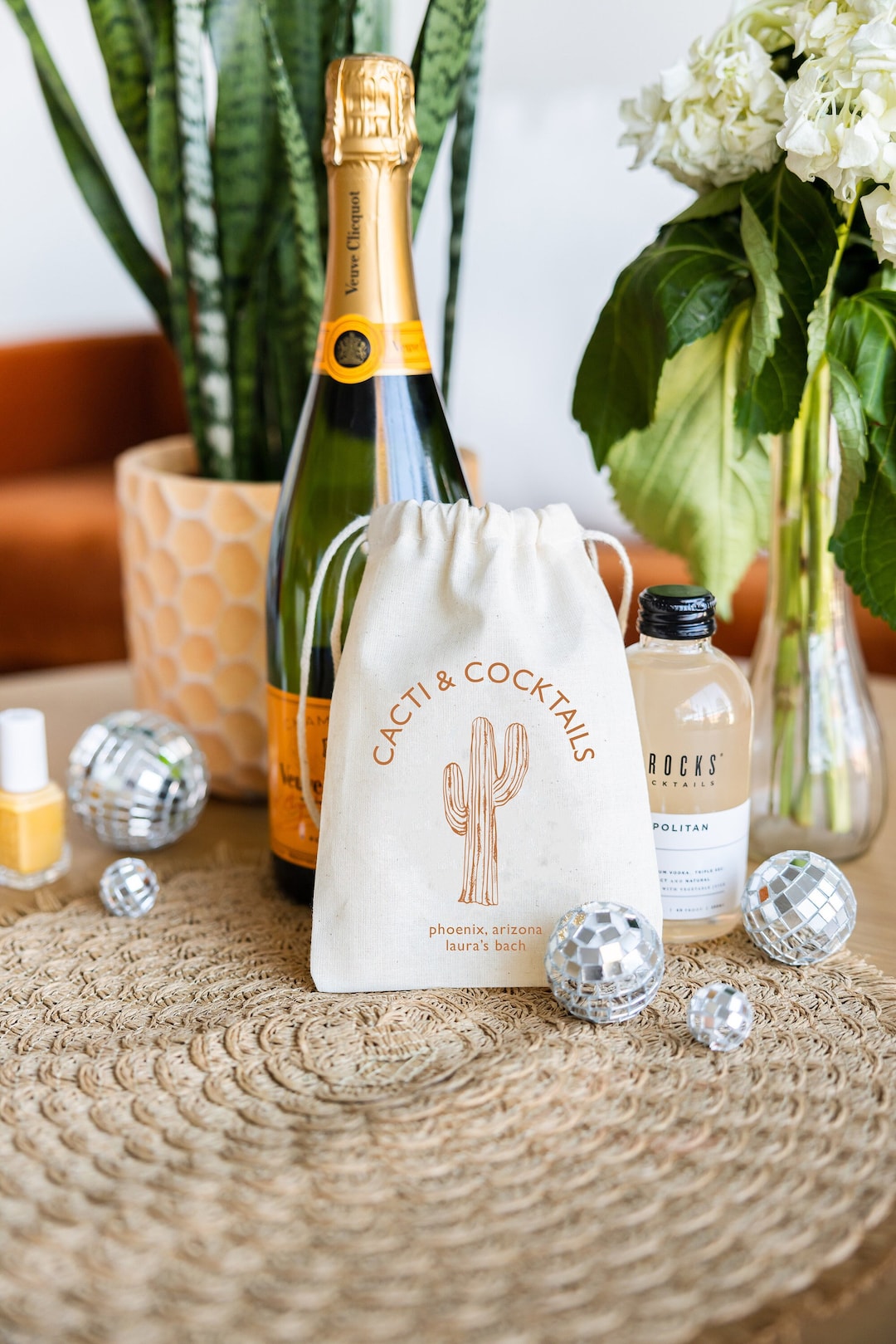 Cacti and Cocktails Bags Desert Bachelorette Bag Simple - Etsy