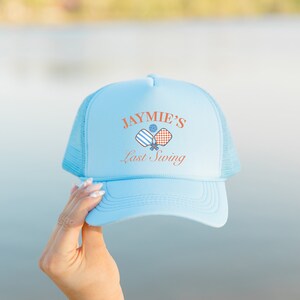 Pickleball and Prosecco Hat - Custom Trucker Hat - Bachelorette Hat ...