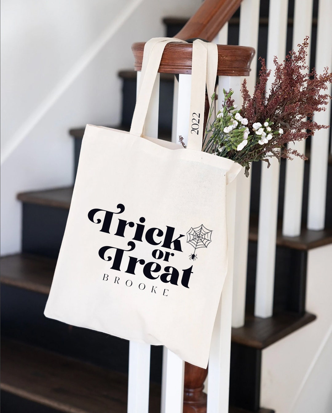 Halloween Tote Bag - Halloween Favor Bag - Trick or Treat Bag - Custom ...