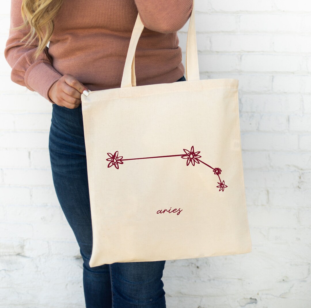 Aries Constellation - Astrology Tote Bag - Zodiac Sign Bag - Star Sign ...