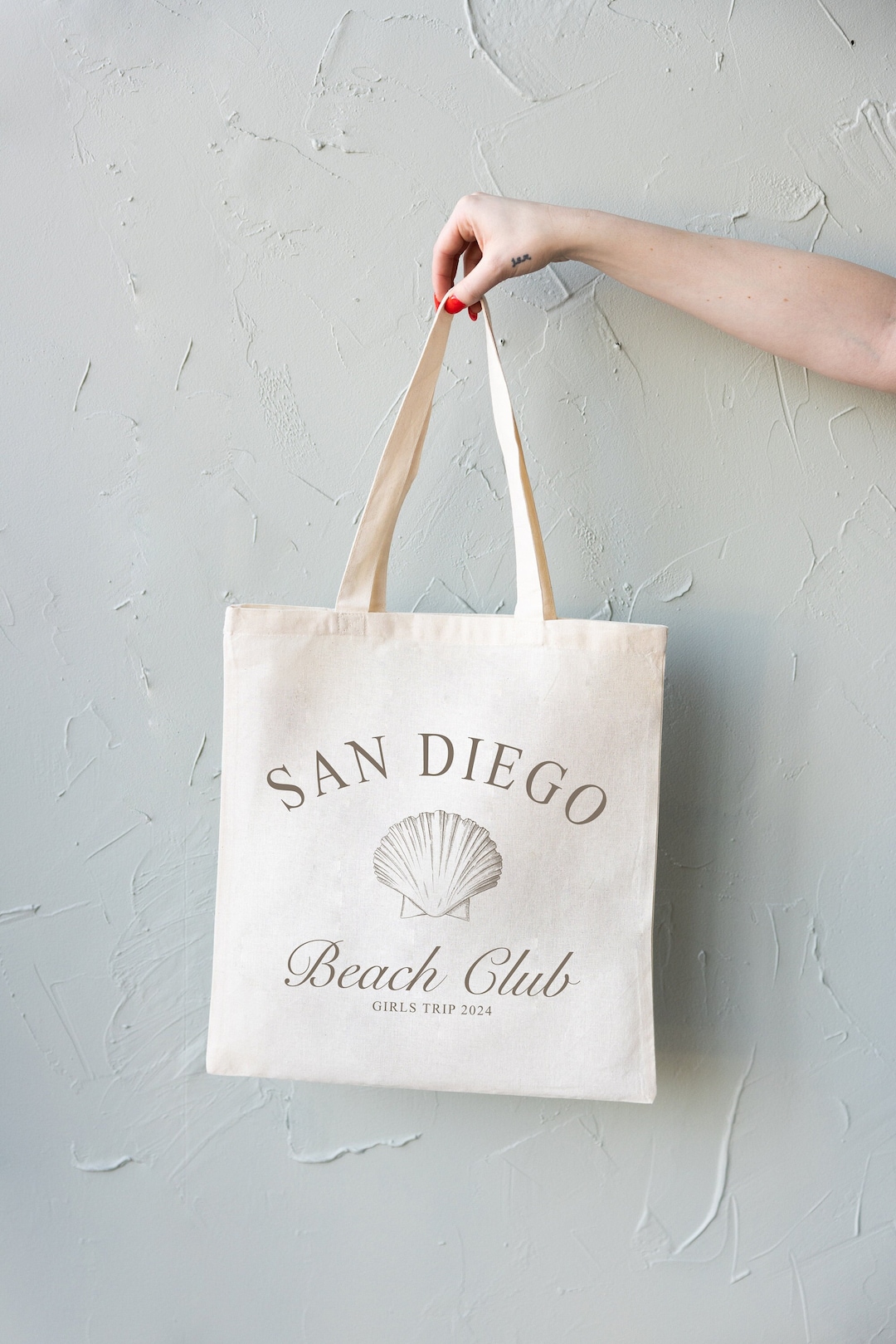 Beach Club Tote - Destination Wedding Welcome Totes -seashell Welcome ...