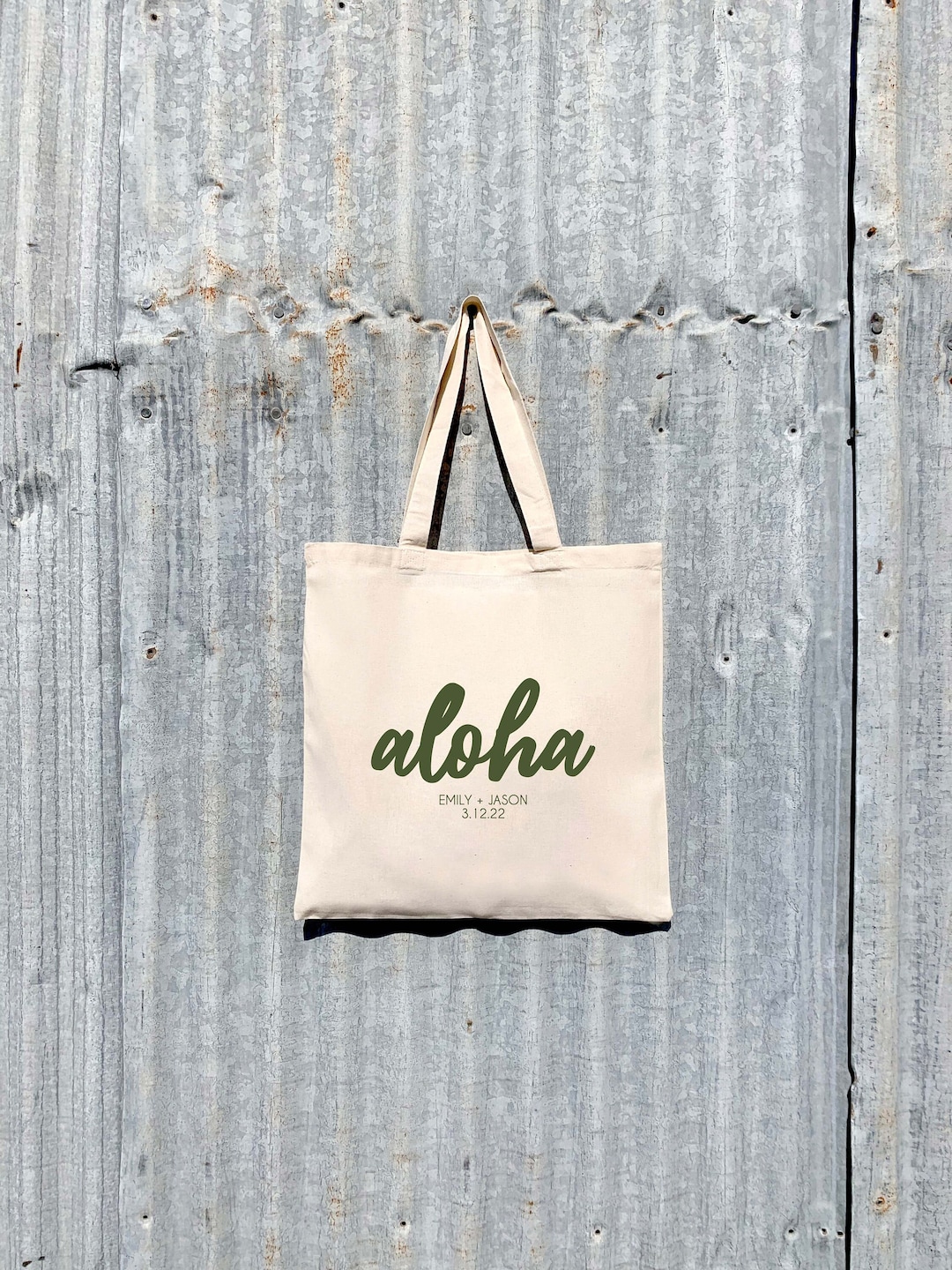 Welcome Tote Bag - Aloha Tote Bag - Destination Wedding Welcome Totes ...