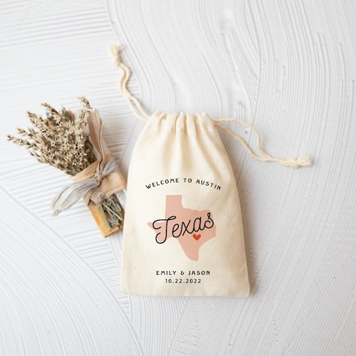 Destination Wedding Favors Austin Wedding Bag Texas - Etsy