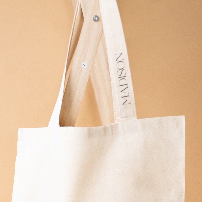 Monogram Initial Tote Bag - Personalized Name Tote Bag - Custom Tote ...