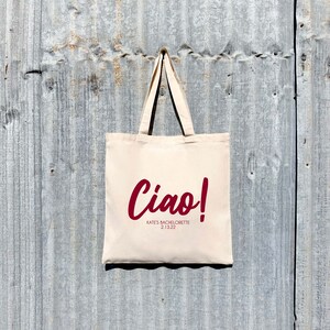 Ciao! Tote Bags - Destination Wedding Tote - Italian Wedding Welcome ...