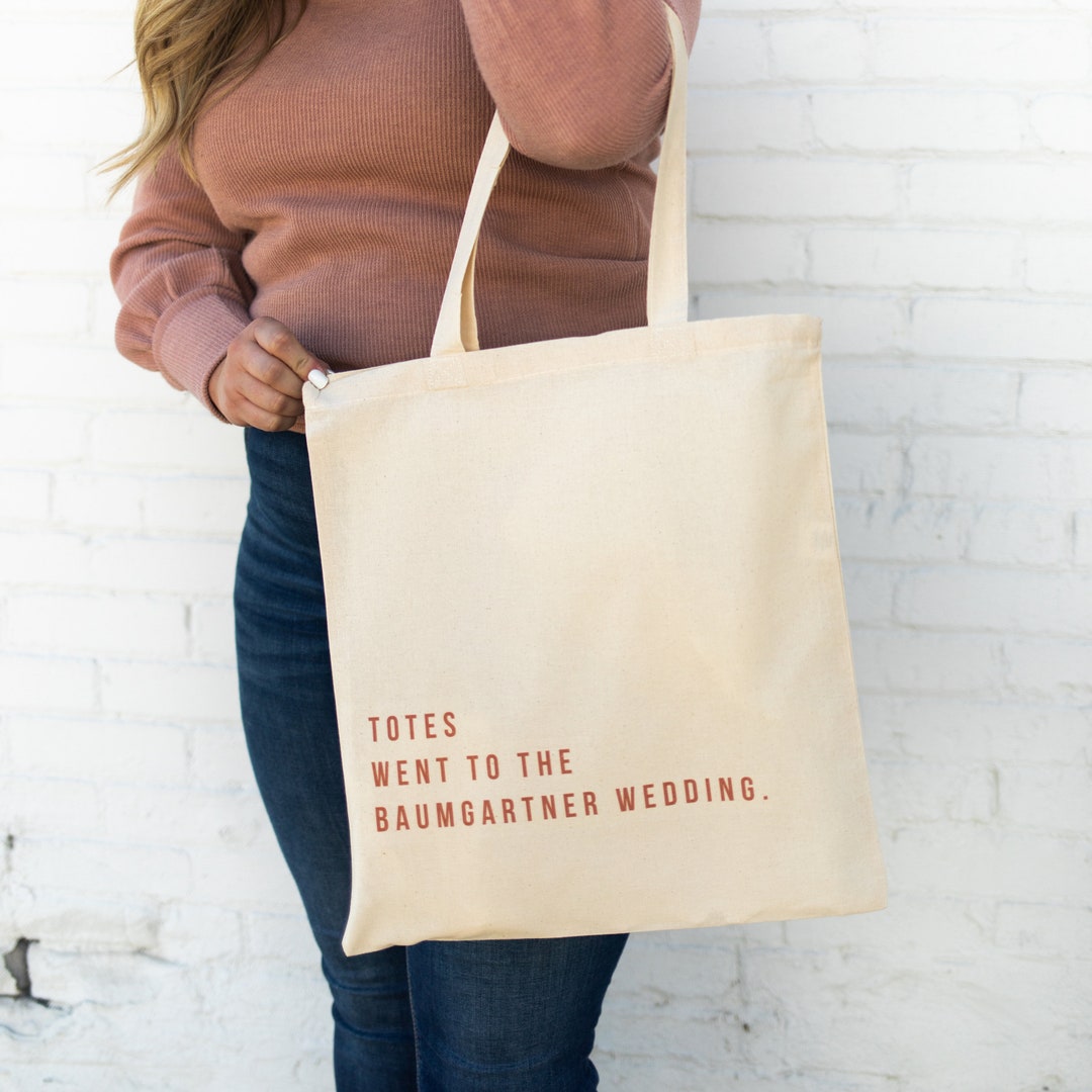 Custom Wedding Totes - Wedding Handle Tote Bag - Wedding Welcome Gift ...