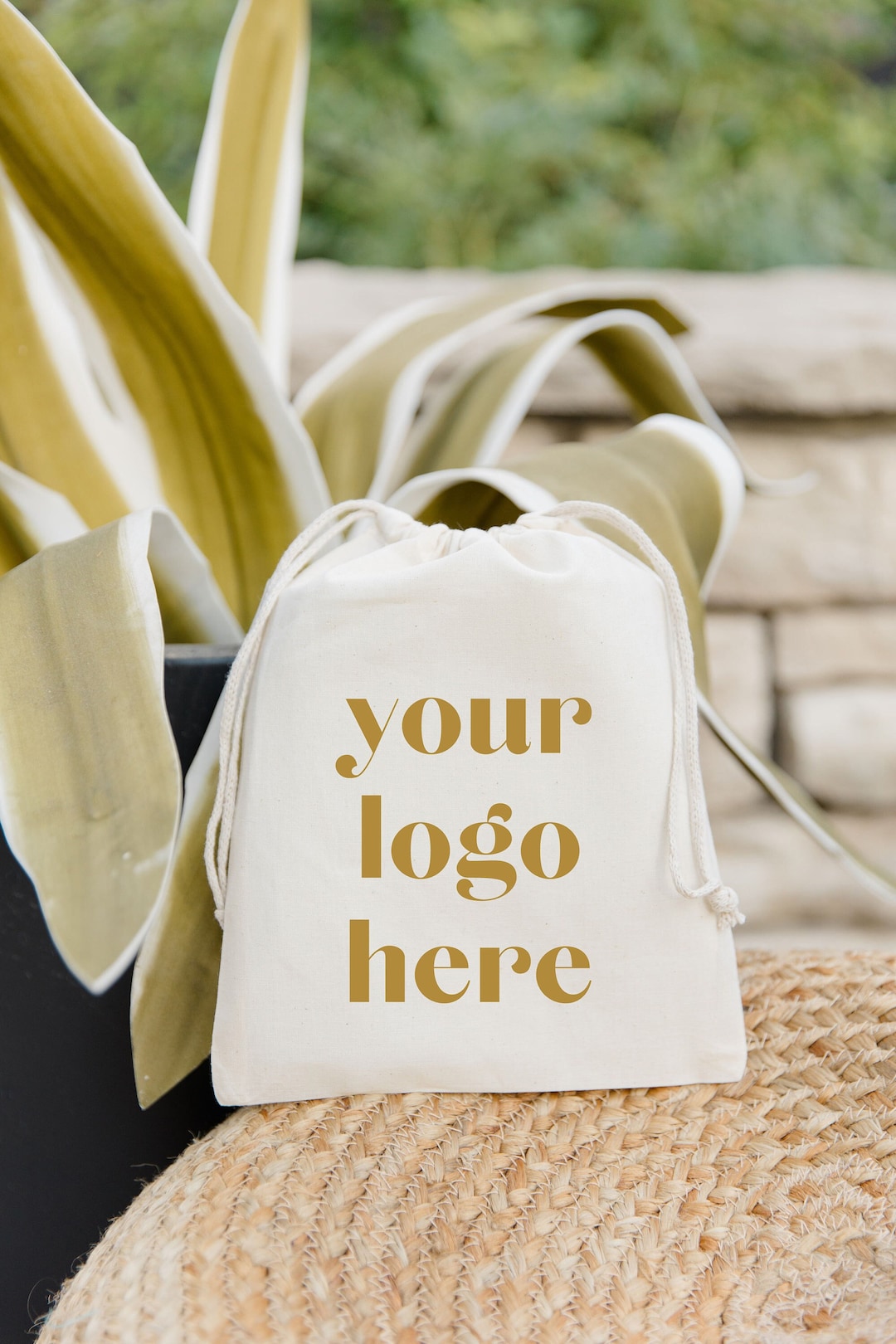 Custom Logo Drawstring - Corporate Event Favor - Company Trade Show ...