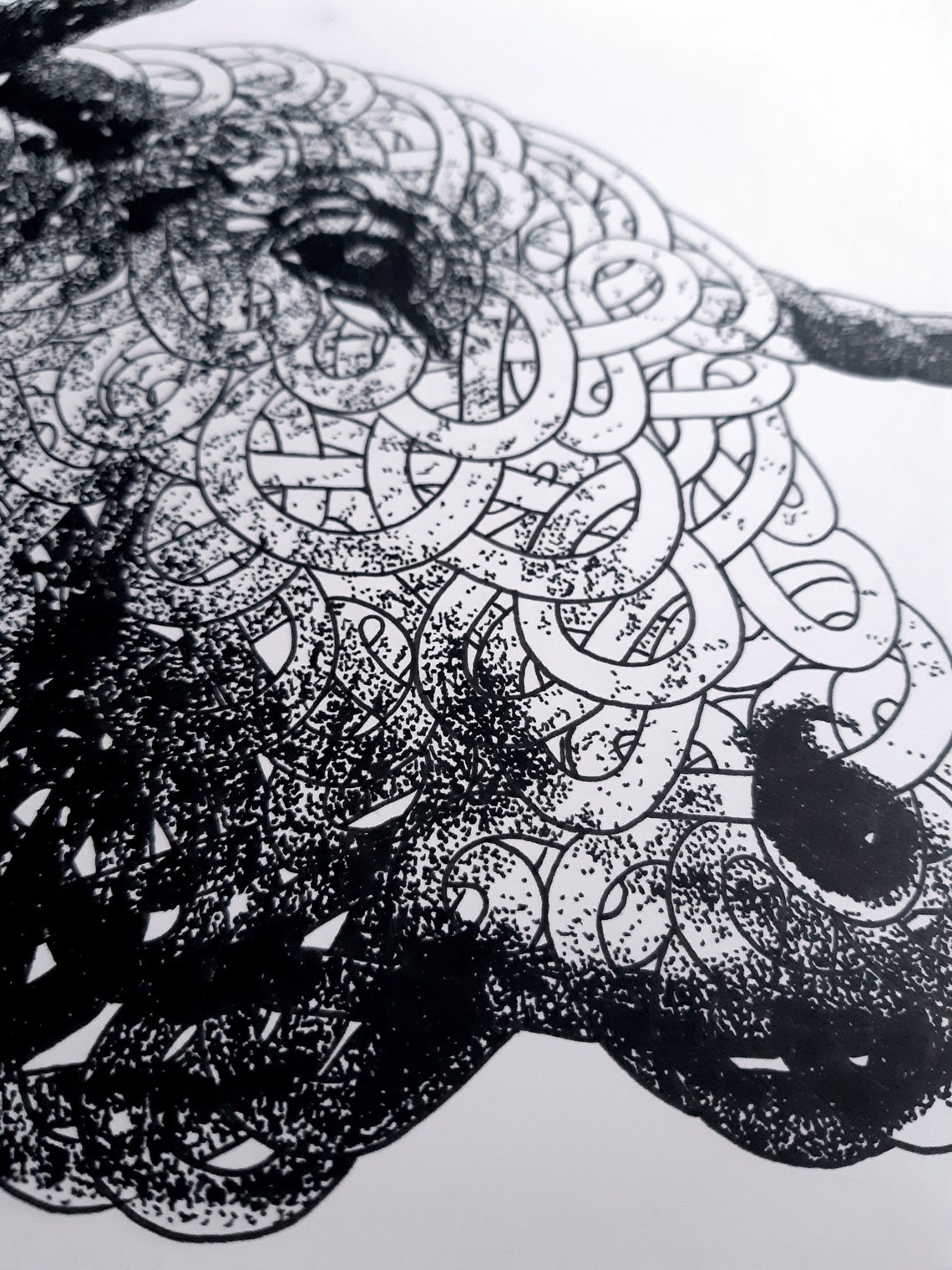 Print - Bull Portrait --- A4 Poster - - Etsy
