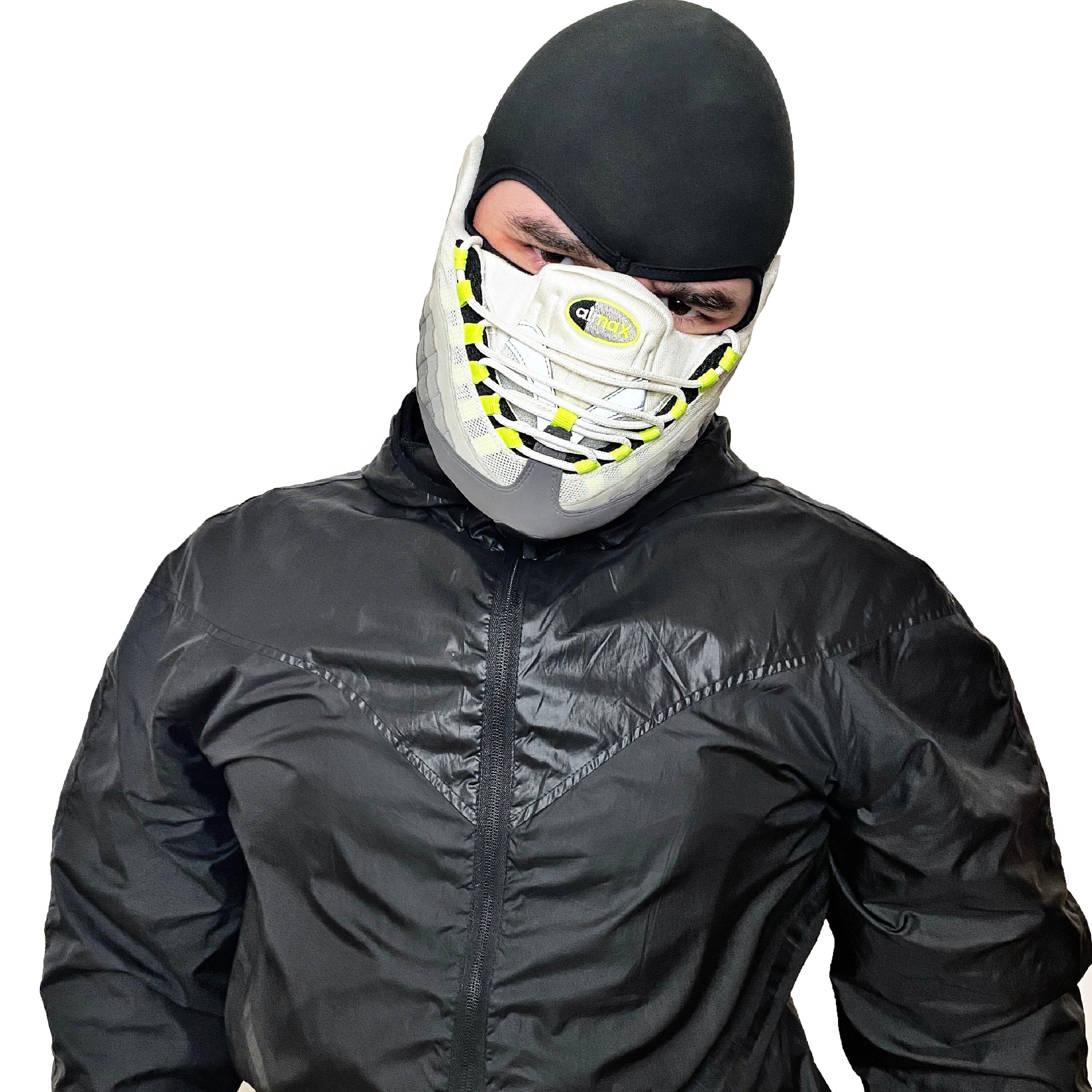 Nike Air Max 95 OG Neon Volt Mask Handmade From Up-cycled Nike Air Max ...