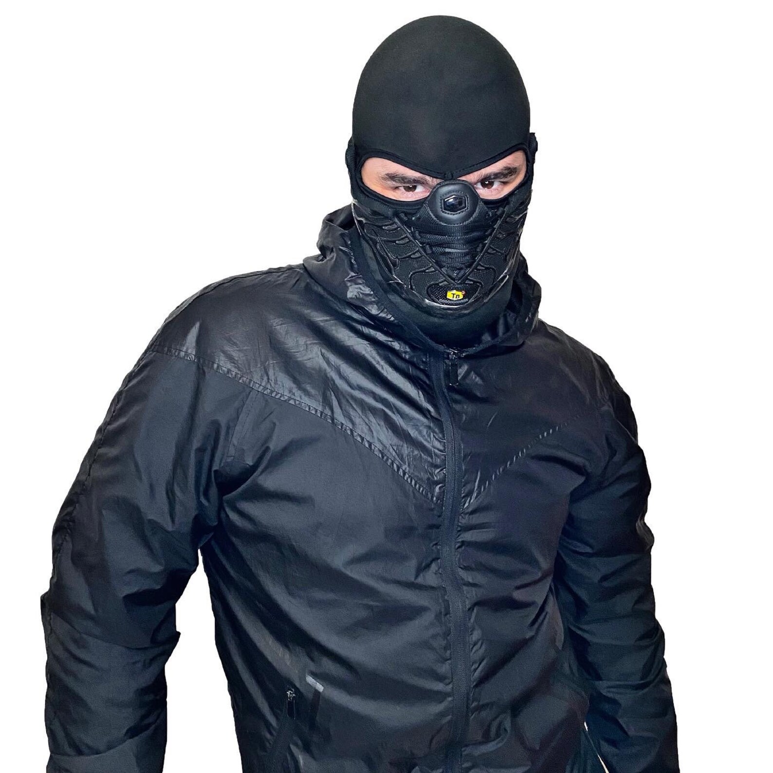 Nike Air Max Tn Triple Black Mask Handmade From Up-cycled Nike Air Max ...