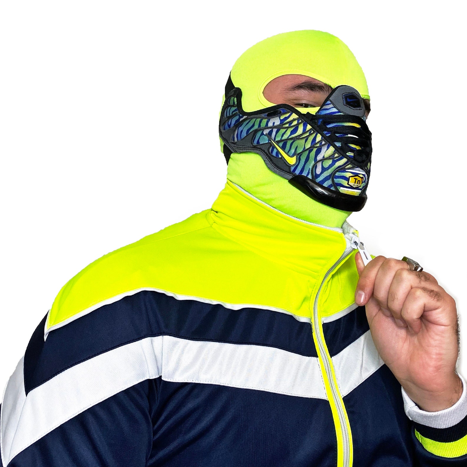 Nike Air Max Tn Tropical Tides 2013 Mask Handmade From Up-cycled Nike ...