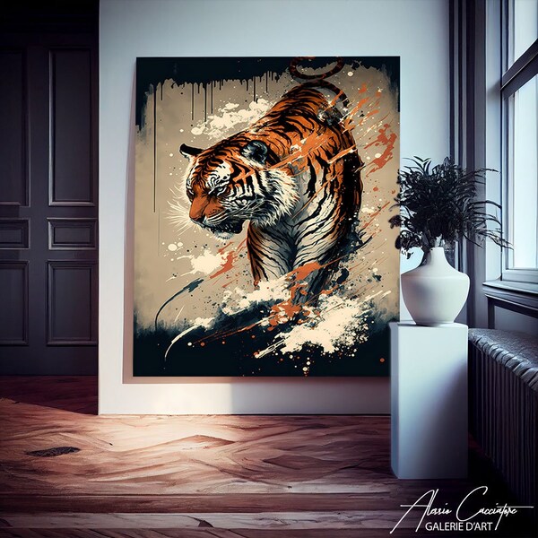 Framed Tiger Print - Etsy