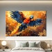 Macaw Painting Prints, Parrot Wall Art, Extra Large Wall Art Abstract ...