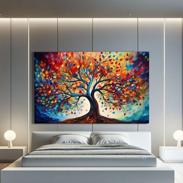 Tree of Life Canvas Wall Art - Etsy