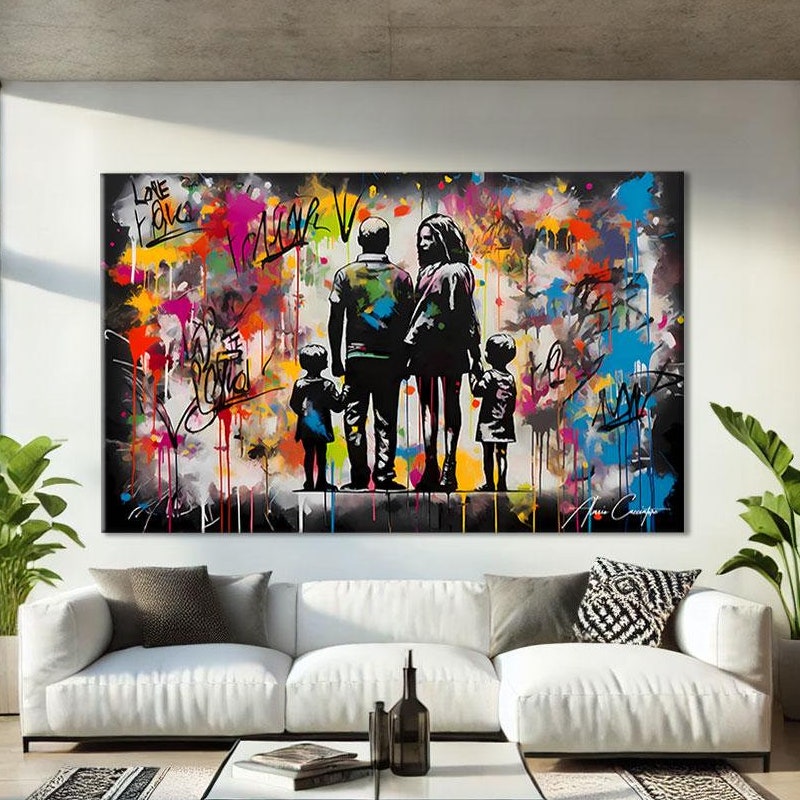 Graffiti on Canvas - Etsy